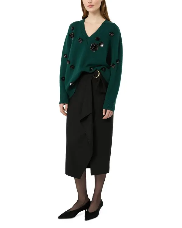 Max Mara Asymmetric Midi Skirt