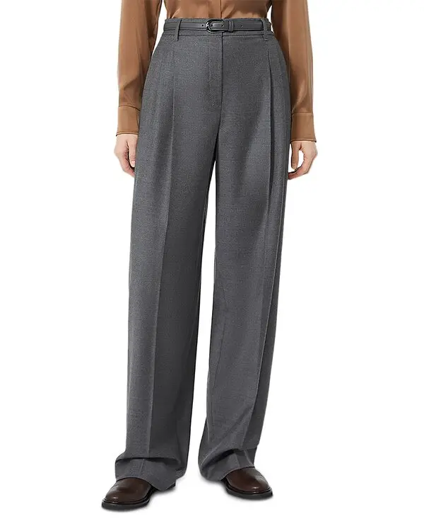 Max Mara Wool Wide Leg Tailored Pants