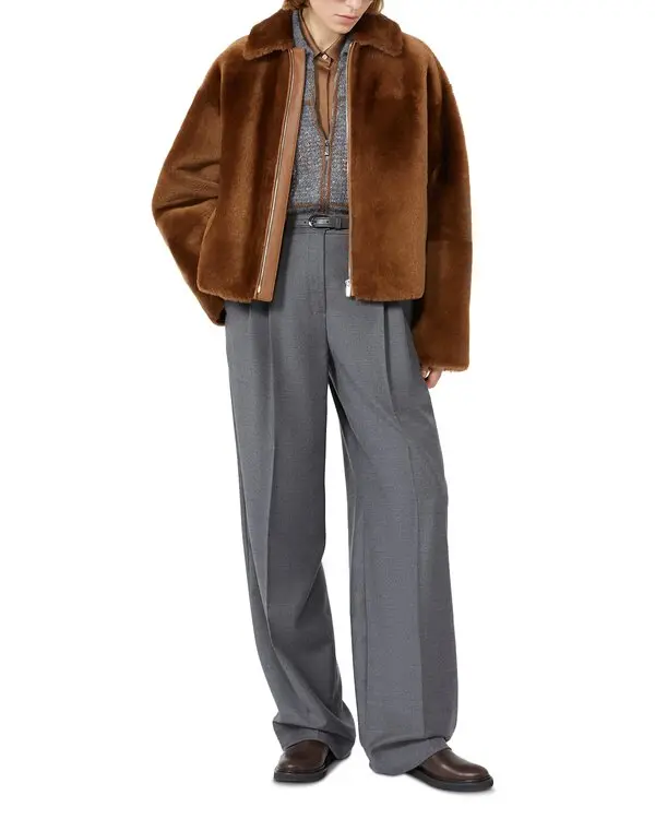 Max Mara Wool Wide Leg Tailored Pants