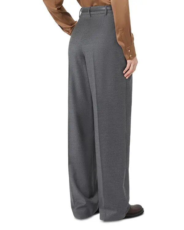 Max Mara Wool Wide Leg Tailored Pants