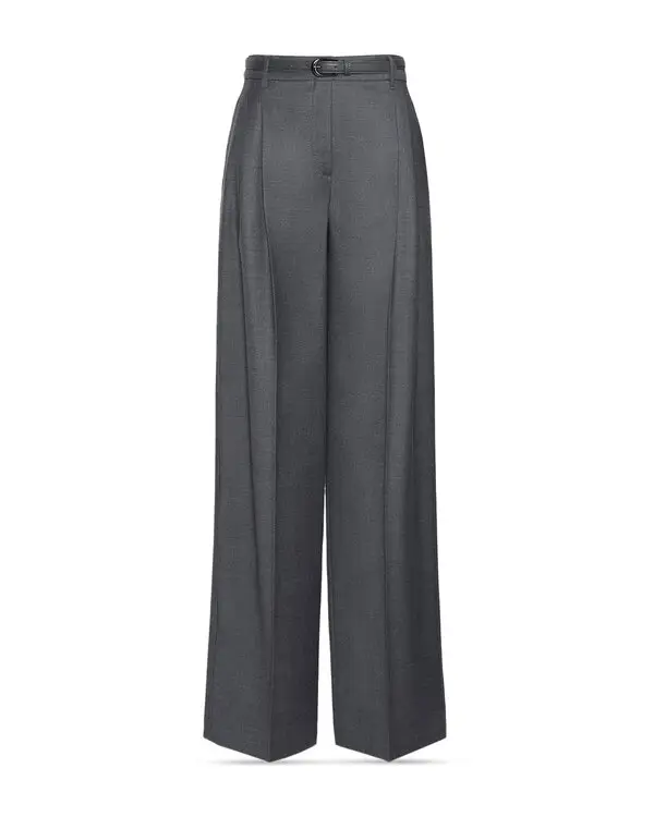 Max Mara Wool Wide Leg Tailored Pants