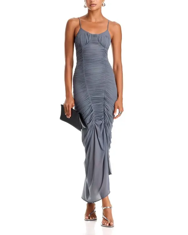 MAYGEL CORONEL Ruched High-low Dress