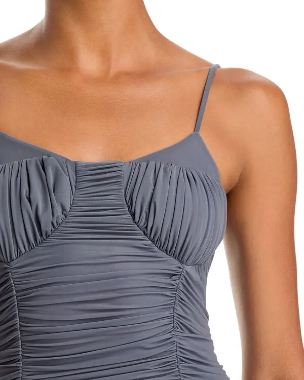 MAYGEL CORONEL Ruched High-low Dress
