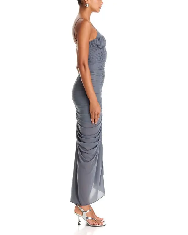 MAYGEL CORONEL Ruched High-low Dress