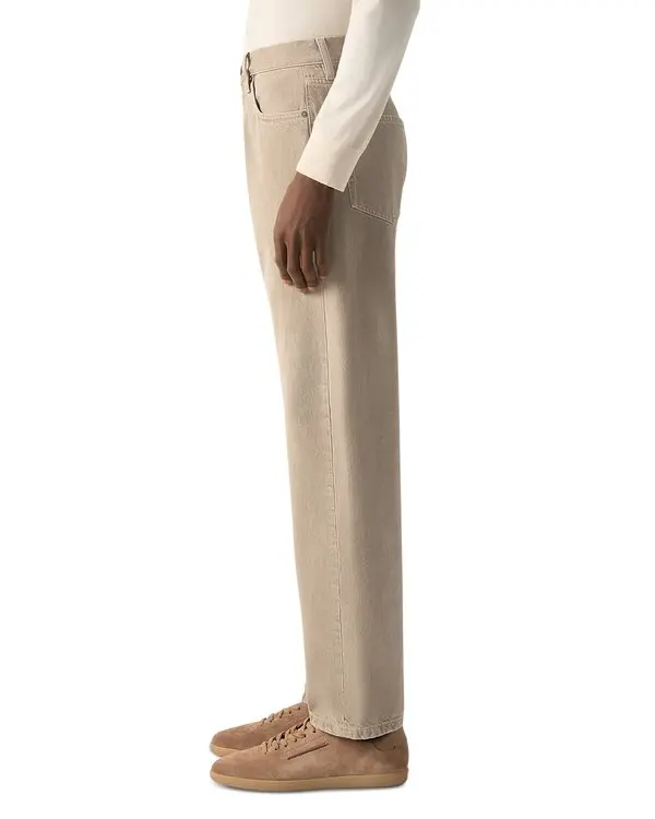 Zegna Roccia Slim Fit Cotton Pants - Light Taupe