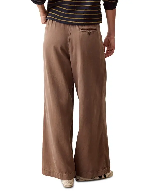 Marine Layer Allison Pleated Wide Leg Trousers