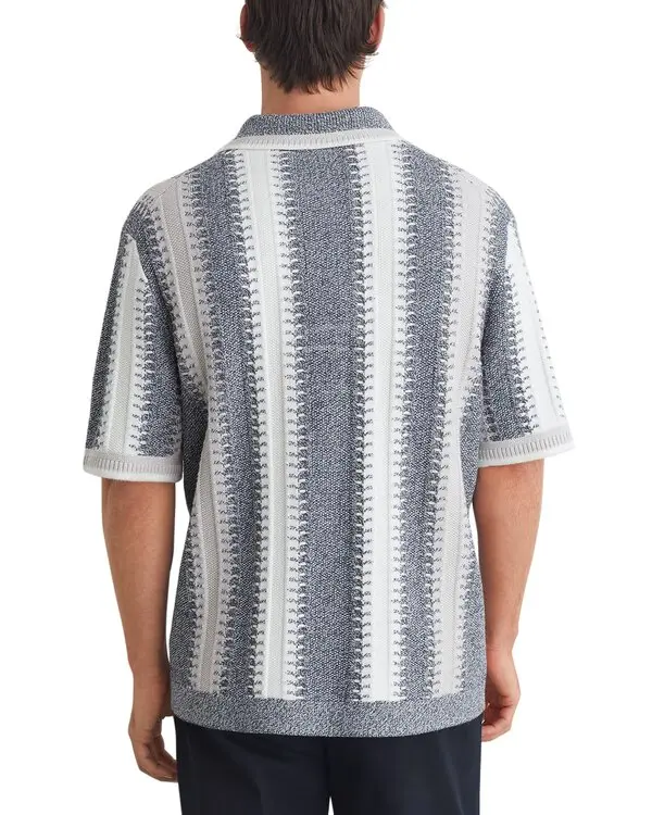 REISS Dale Knit Short Sleeve Shirt