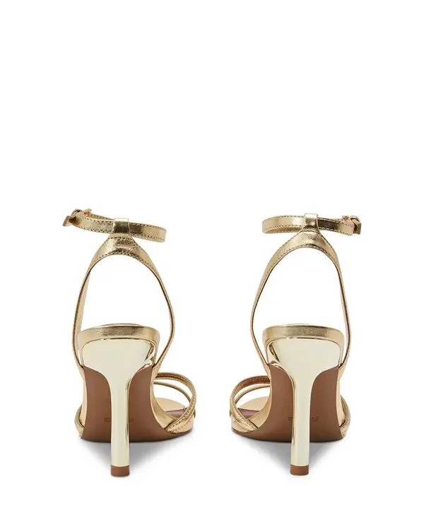 REISS Metallic Leather Stiletto Sandals