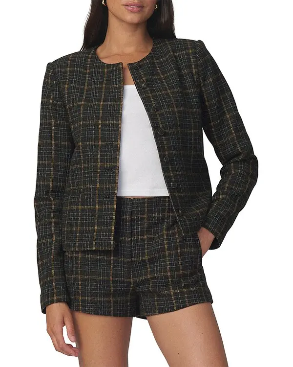 Joe's Jeans The Scottie Collarless Jacket - Moss Multi