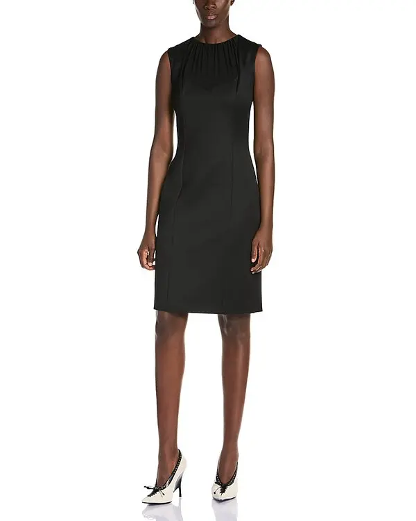 Alexander McQueen Sleeveless Wool Sheath Dress