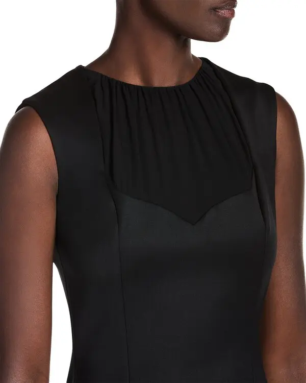 Alexander McQueen Sleeveless Wool Sheath Dress