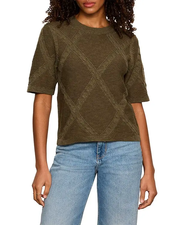Sanctuary Diamond Stitch Sweater Tee
