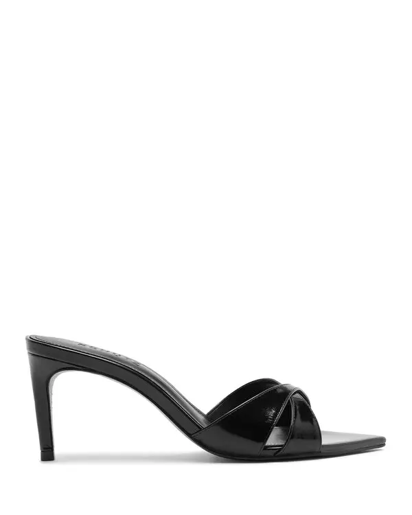 Schutz Maxie Patent Leather Criss-cross Stiletto Sandals