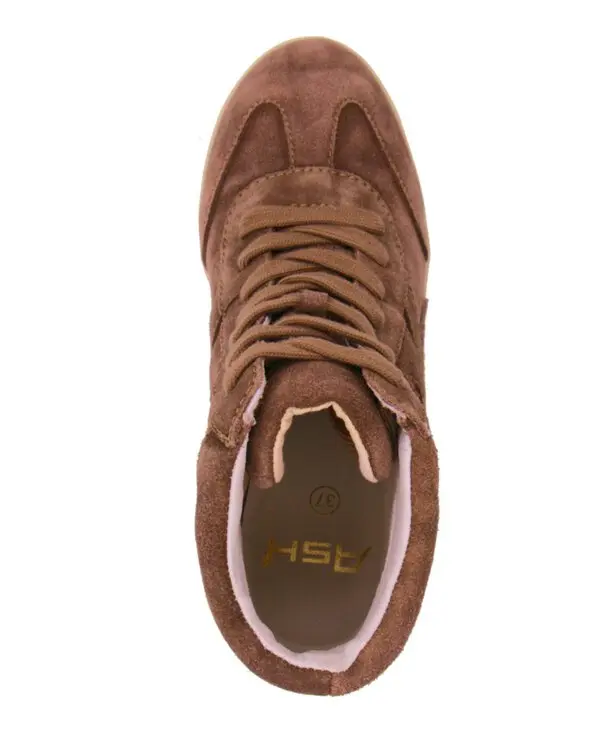 Ash Boradia Lace Up Wedge Sneakers - Chestnut