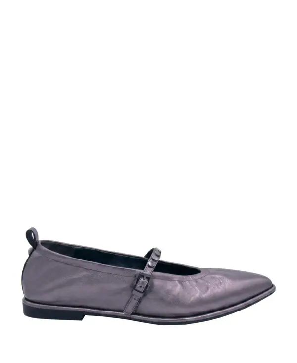 Ash Bella Studded Mary Jane Flats - Gun