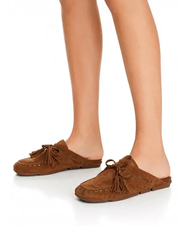 Ash Bavaria Studded Mule - Chestnut