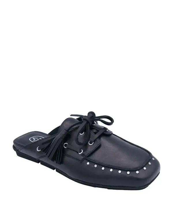 Ash Bavaria Studded Mule - Black
