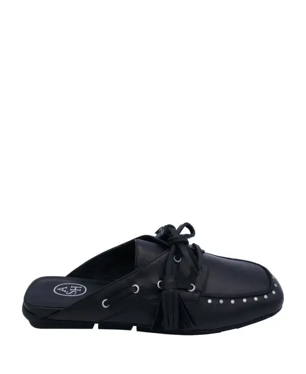 Ash Bavaria Studded Mule - Black
