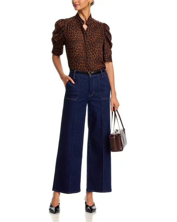 FRAME The Gillian Silk Top