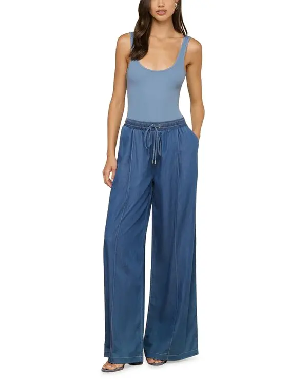 L'Agence Connie High Rise Drawstring Trouser Jeans