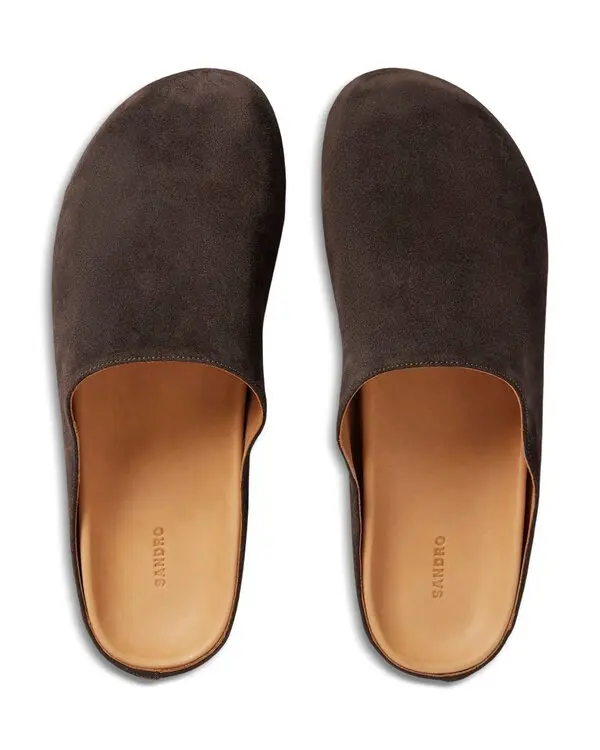 Sandro Split Suede Mules
