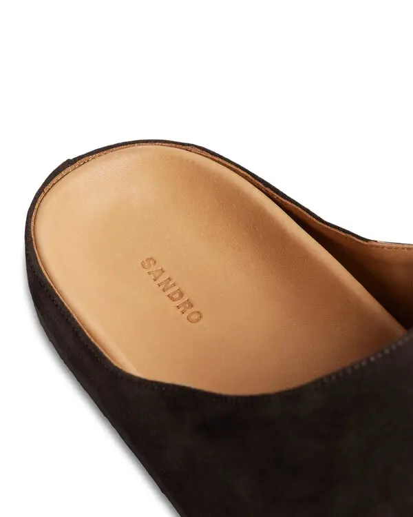 Sandro Split Suede Mules