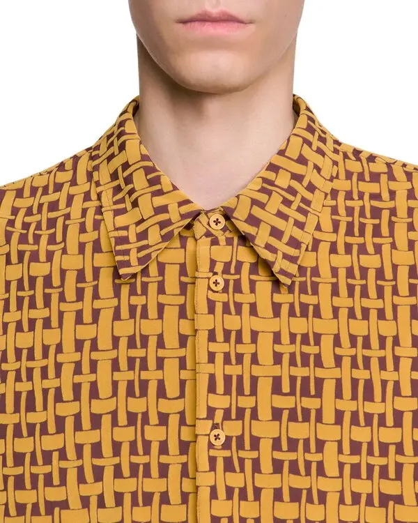 Sandro Velvet Flocking Thread Shirt