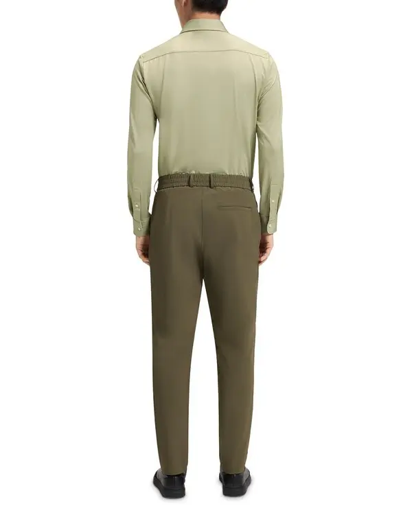 BOSS Roan Kent Collar Slim Fit Shirt - Beige