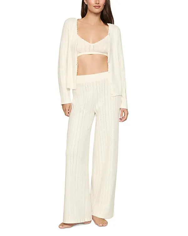Eberjey Pointelle Knit Cardigan