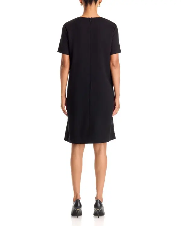 Lafayette 148 New York Wool Inverted Pleat Shift Dress