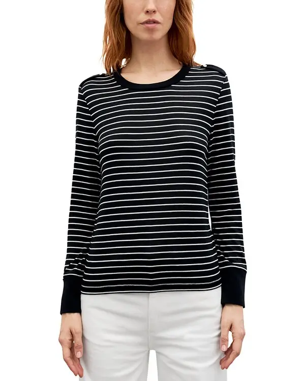 Gerard Darel Belia Epaulet Striped Top