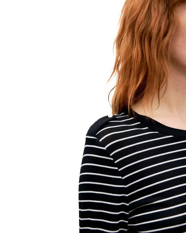 Gerard Darel Belia Epaulet Striped Top