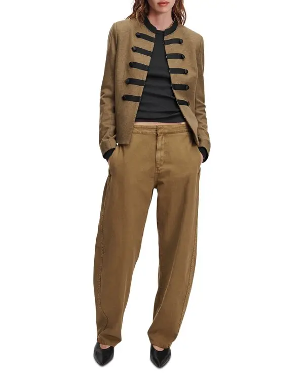 Rag & Bone Mercer Regalia Wool Long Sleeve Blazer - Army