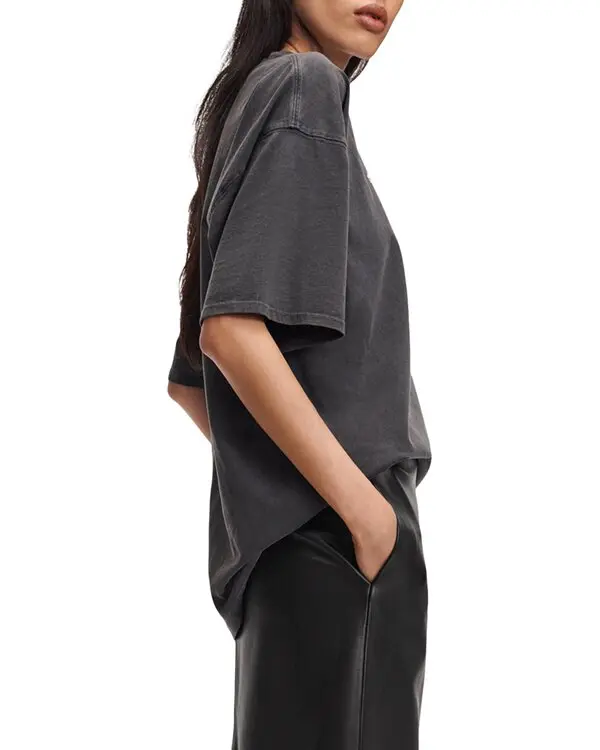 Rag & Bone Bessie Leather Midi Skirt