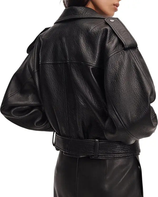 Rag & Bone Penelope Leather Moto Jacket