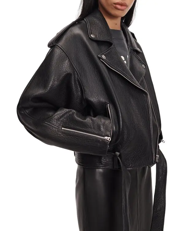 Rag & Bone Penelope Leather Moto Jacket