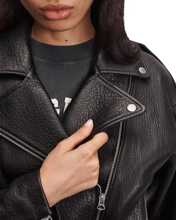 Rag & Bone Penelope Leather Moto Jacket