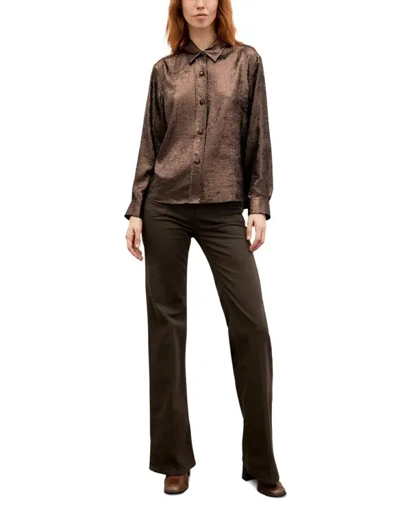 Gerard Darel Loyce Metallic Textured Blouse
