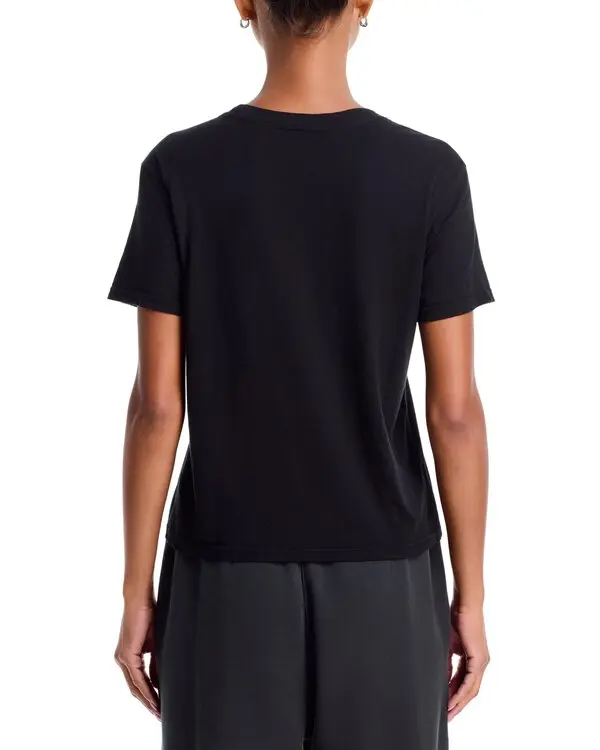 Aqua Olivia Baby Short Sleeve Cotton Tee Exclusive - Black