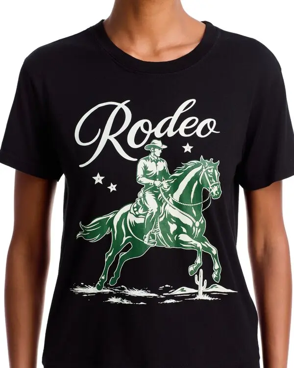 Aqua Olivia Rodeo Horse Cotton Tee Exclusive