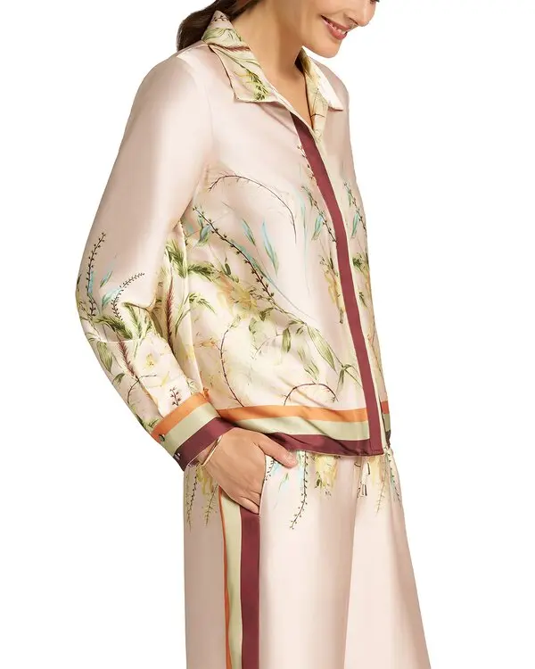 MATTY M Palmera Satin Shirt