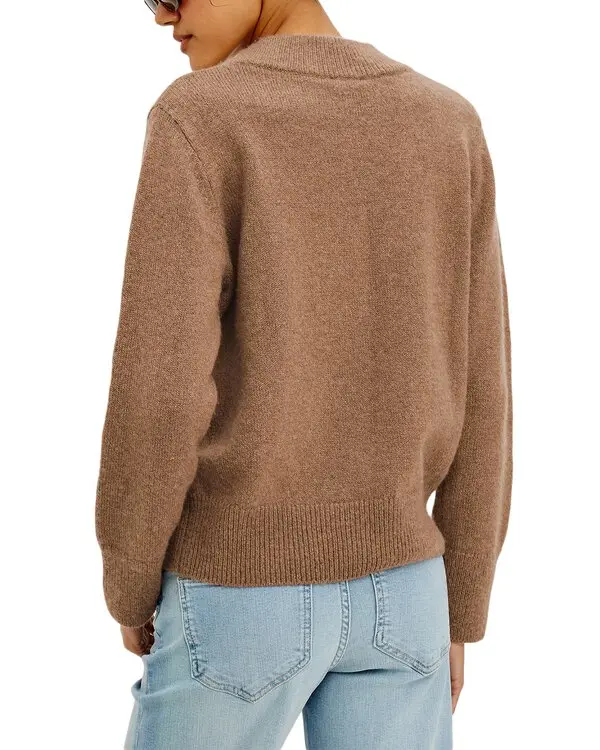 Rails Lidya Cotton, Wool & Cashmere V Neck Sweater