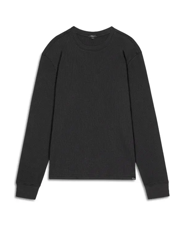 Rails Smith Relaxed Thermal Knit Cotton Blend Shirt