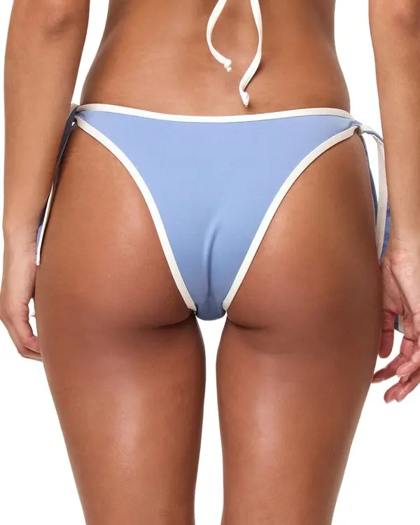 L*Space Shane Bitsy Bikini Bottom - Chambray/cream