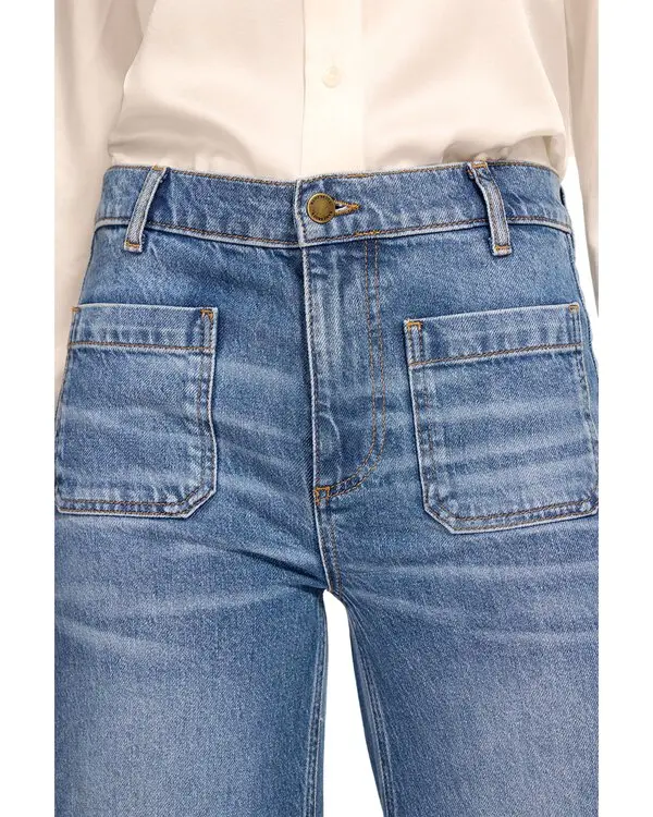 Ramy Brook Cleo Mid Rise Wide Leg Jeans