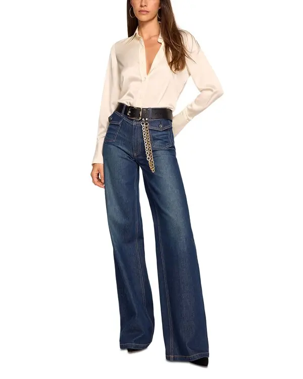 Ramy Brook Ciara High Rise Wide Leg Jeans
