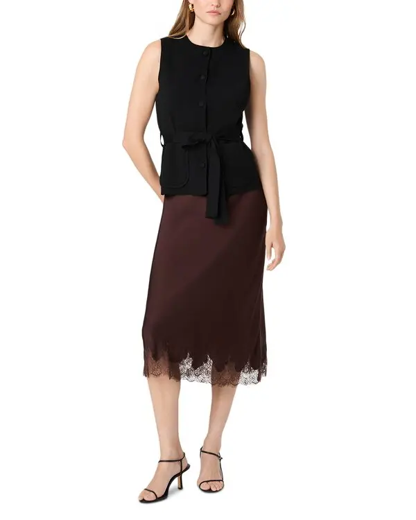 French Connection Maxime Knit Sleeveless Top - Black