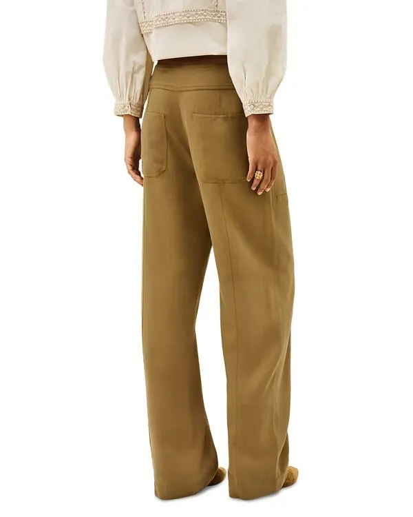 Ba&sh Pava Straight Leg Pants - Blond