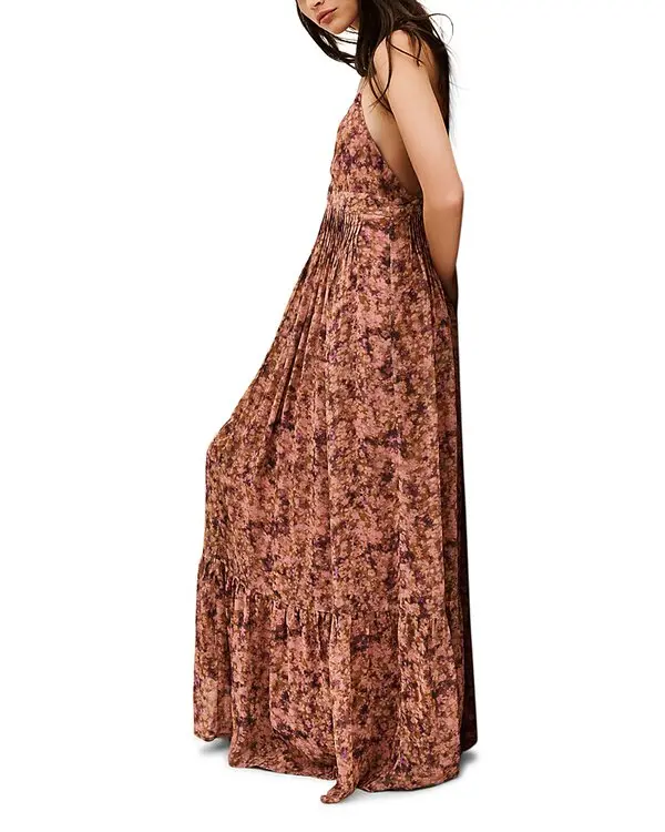 Ba&sh Agnes Printed Maxi Dress - Pink