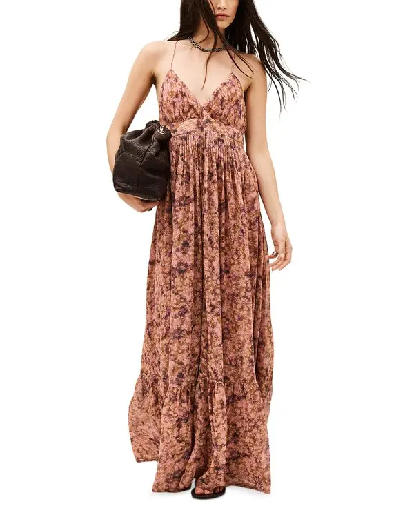 Ba&sh Agnes Printed Maxi Dress - Pink
